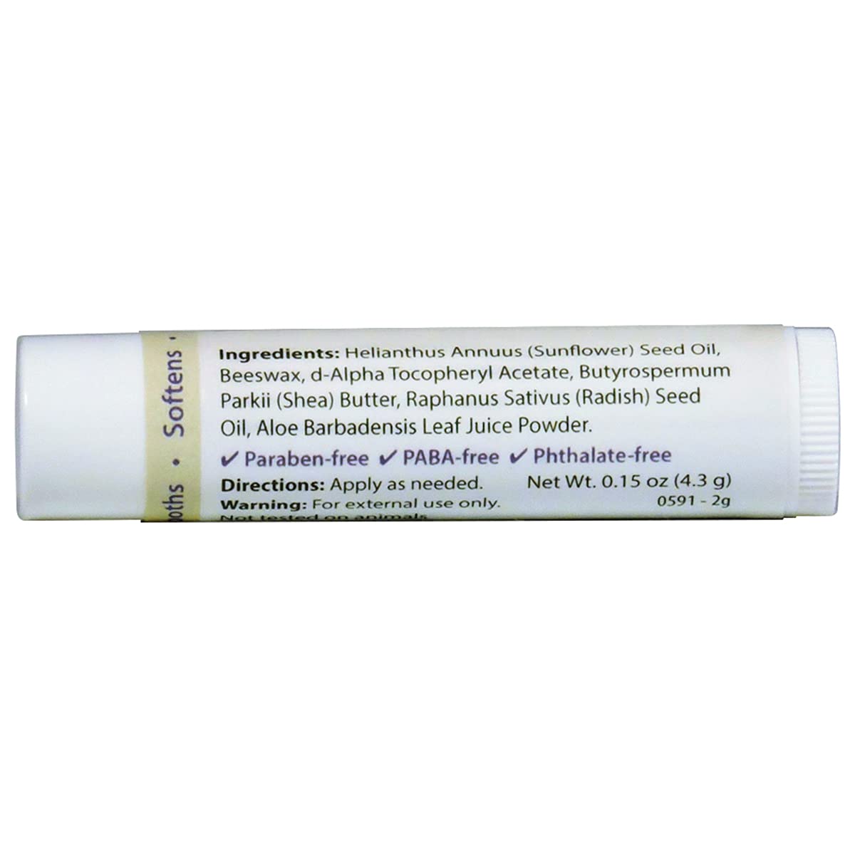 Carlson - E-Gem Lip Care, Vitamin E Lip Balm, 1000 IU Vitamin E, Moisturizing & Nourishing Lip Balm Stick, Shea Butter, Beeswax, and Aloe, Soften & Hydrate Lips, Lip Balm with Vitamin E, 0.15 oz