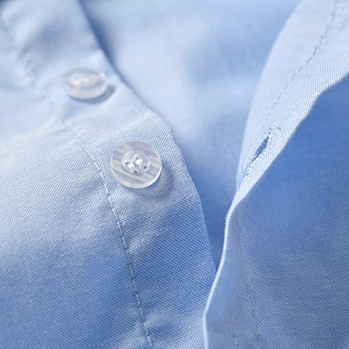 Carlstar Little Boys Gentleman Outfit Suits,Baby Boys Short Pants Set,Short Sleeve Shirt+Suspender Pants+Bow Tie 4Pcs (Blue, 2-3T/90)