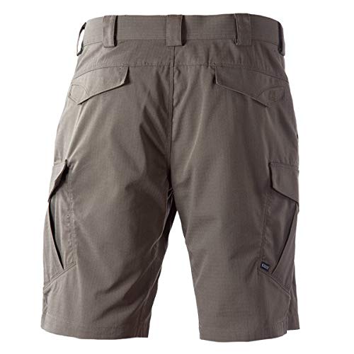 5.11 Tactical Men's Stryke 11-Inch Inseam Military Shorts, Flex-Tac Ripstop Fabric, Storm, 35, Style 73327