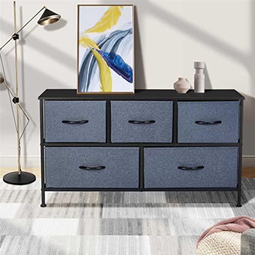 LHLLHL 5 Tiers Storage Drawers Living Room Furniture 5 Bin Bedroom Organizer Nightstand Closet Home Storage Drawers Clothes Storage