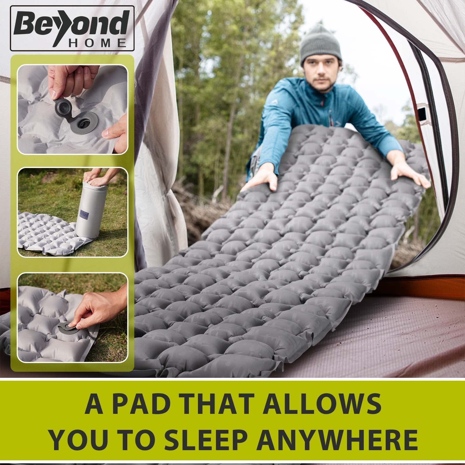 8 Person Instant Cabin Tent, Ultralight 1 Person Camping Sleeping Pad