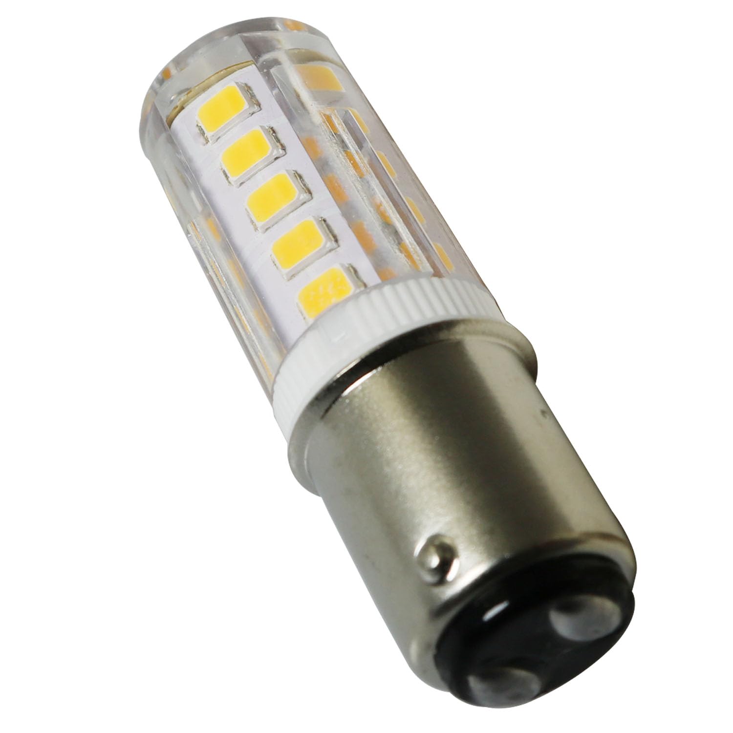 BLLNDX 3PCS Sewing Machine Bulb Dual Contact BA15D Bulb 3W3000K Warm Light Base Replacement for Singer Bayonet Type Replacement Pendant Lamp Vacuum Cleaner Lamp Reading Lamp Wall Lamps