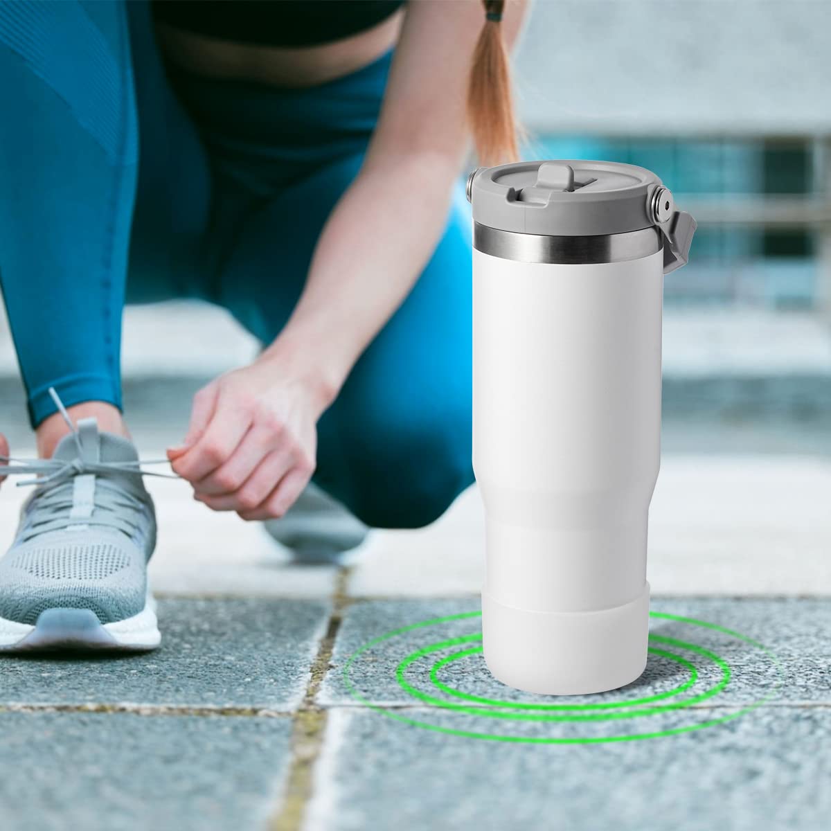 AIEVE Upgrade Silicone Boot for Stanley Cup Accessories, Protector Silicone Water Bottle Bottom Sleeve for Stanley 40 oz Tumbler
