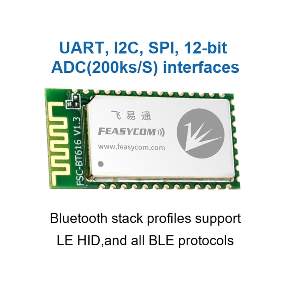 Feasycom FSC-BT616 TI CC2640R2F Bluetooth Low Energy CC2640R2F BLE 5.1 Module for Medical Device & IoT