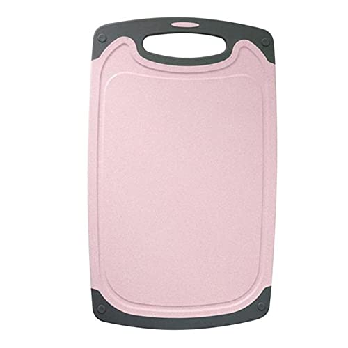 NEIDE 4Colors Non-Slip Cutting Board Fruit Vegetable Chopping Blocks Tool Meat Chopping Board for Home and Convenience-China,Pink (Color : Pink, Size : China)