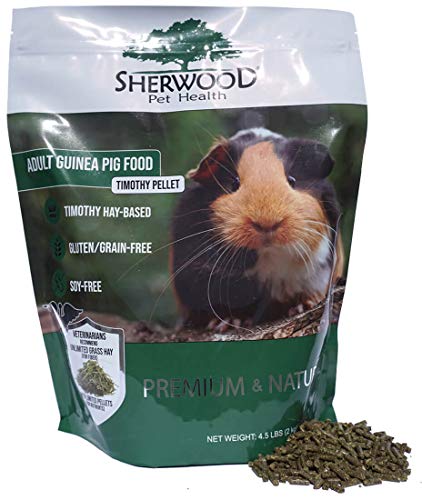 Sherwood Pet Health Adult Guinea Pig Food Measured Timothy Pellet (4.5 Pound)