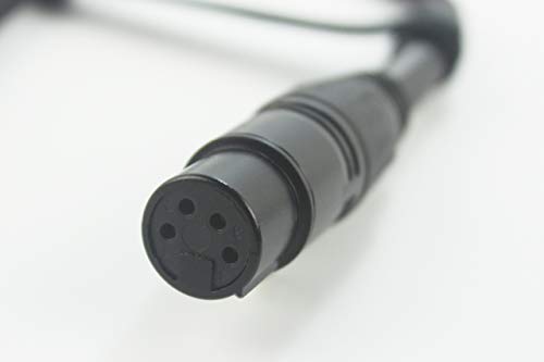 Youkamoo 4 Pin XLR to RCA Silver Plated Audio Headphone Adapter Cable 3 FT 1M XLR Female