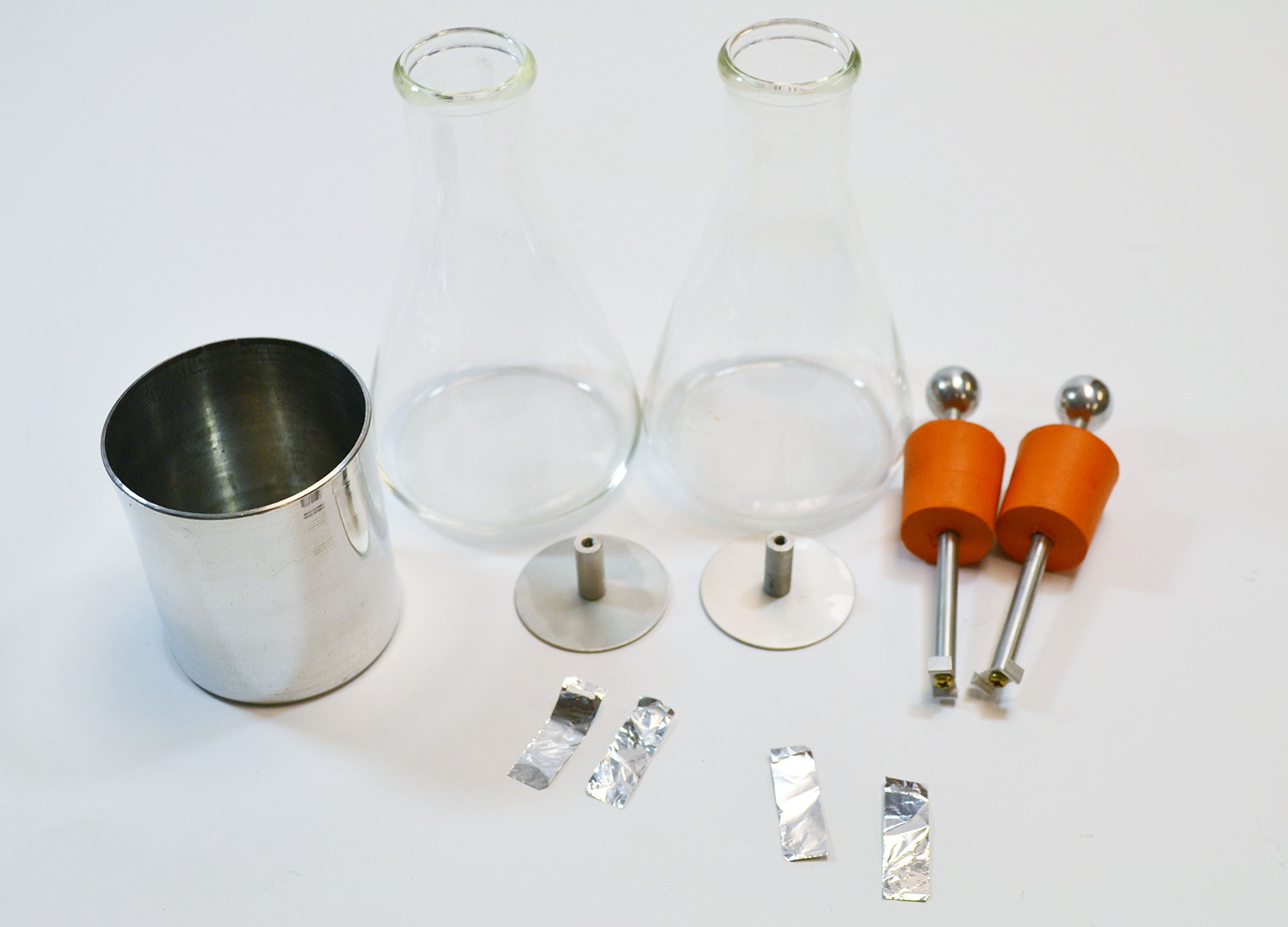 EISCO Electroscope Kit, Electrical Charge Demonstration, Borosilicate Glass Flasks