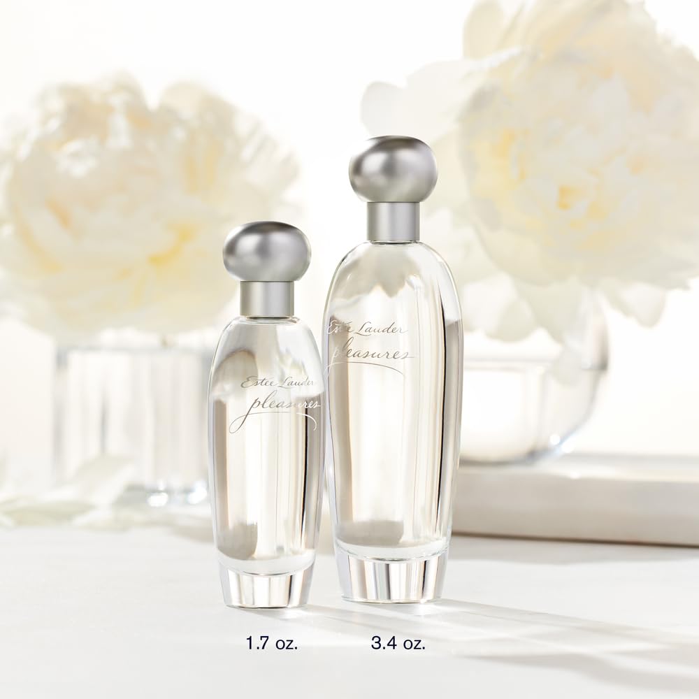Estée Lauder Pleasures Eau de Parfum Spray with Notes of Lilies, White Peonies & Jasmine | Women's Perfume, 1.7 Fl Oz
