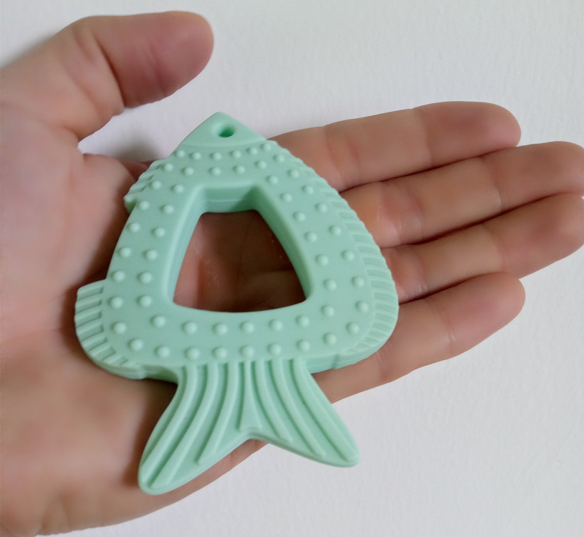 Baby Teether 3 M+,Chew Toys for Kids Boy Girl Biting Chewing Needs,Funny Fish Teether,Durable, Food Grade Silicone BPA-Free