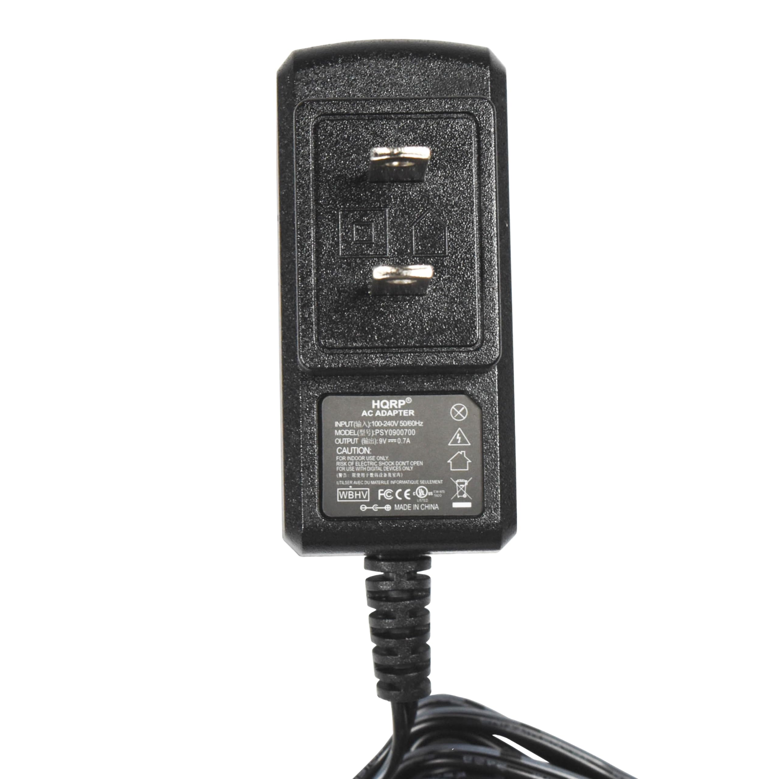 HQRP 9V AC Adapter Charger Compatible with Plantronics 80090-05 CS55 CS70 CS70N Voyager, Voyager 510S, SupraPlus, CS55H CS510 CS520 CS540 CS351 Headset System, CA12CD PTT Power Supply Cord