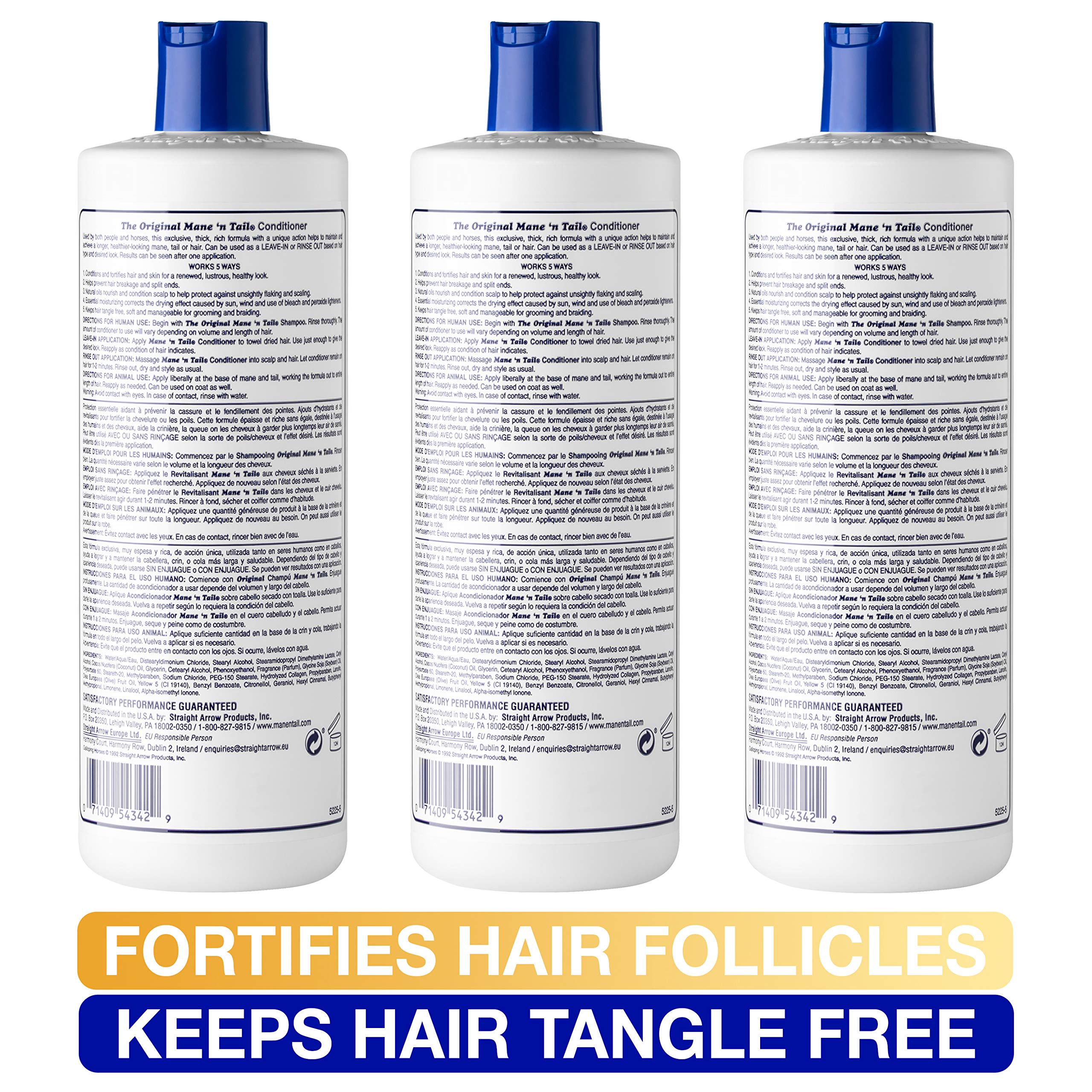 Mane 'n Tail Original Formula For Thicker Fuller Hair 16 oz (3 Pack Conditioner)