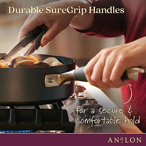 Anolon Advanced Home Hard Anodized Nonstick Crepe Pan, 9.5 Inch - Moonstone