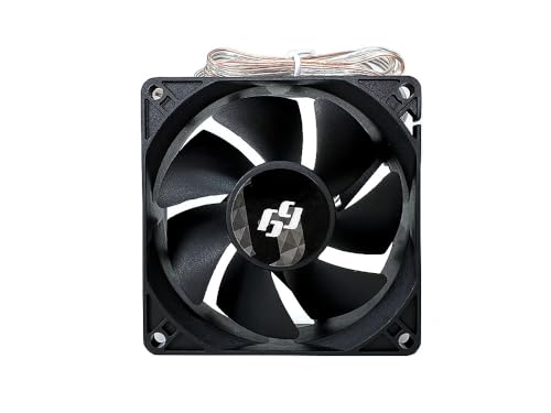 Bgears b-Blaster 80mm 2 Ball Bearing High Speed Extreme Airflow Fan,Black