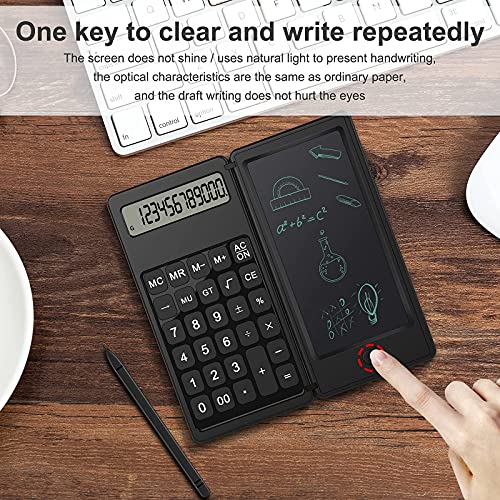 Calculators,JEOEUS,Doodle Pad Calculators,Kids Calculator,Calculator with Writing Tablet,Calculator Desktop,6 LCD Writing TabletCalculator12 Digit Display, Electronic Board Drawing/Memo Pads