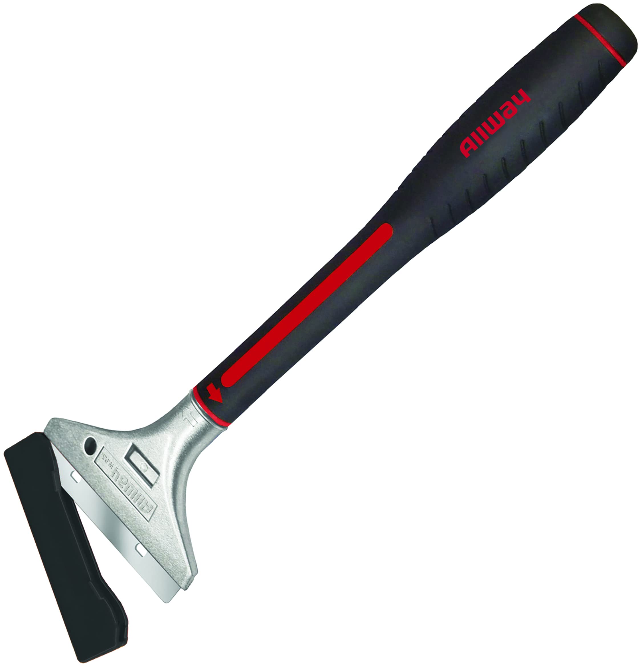ALLWAY WPS Aluminum-Headed Multi-Purpose Wall Scraper and Stripper with 4" Blade and 12" Handle