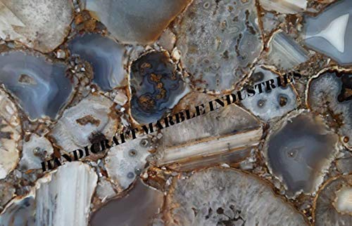 Agate Table, Wild Agate Stone Table, Rectangle Agate Table, Agate Stone Table Home Decor, Customize Sizes 24X48
