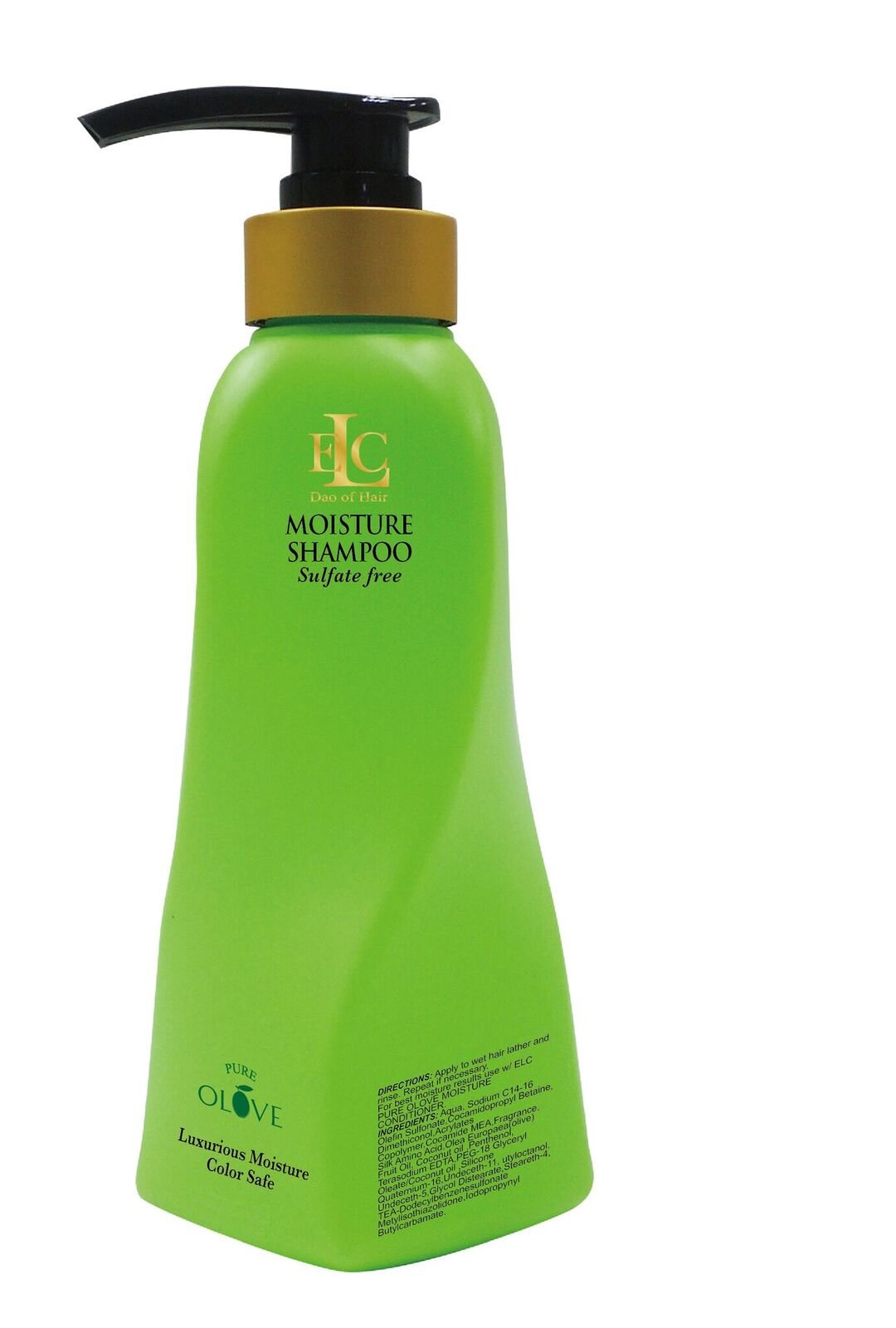 ELC Pure Olove Moisturizing Shampoo 33oz 1liter. Sulfate Free Color Safe Shampoo Moisturizes, Nourishes, Balances & Repairs, Dry, Keratin Smoothing Treated, Multi Textured Hair.