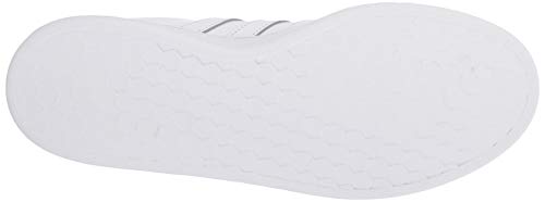 adidas Women's Grand Court SE Tennis Shoe, White/White/Orange tint, 8.5
