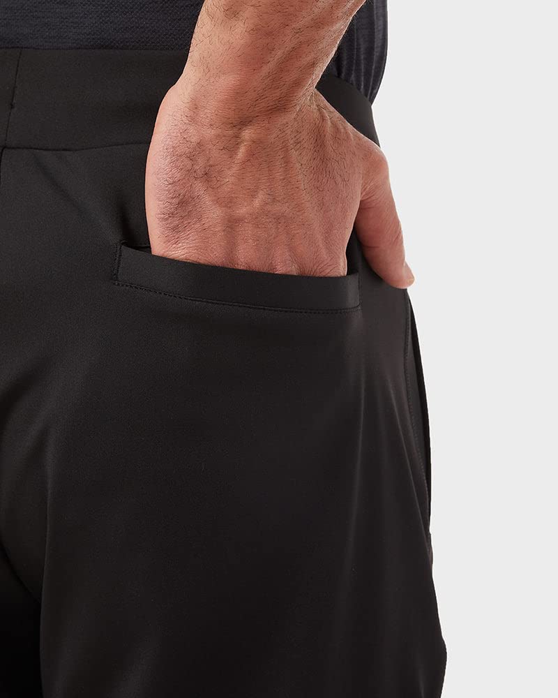 32 Degrees Cool Men's Active Stretch 10 Inch Short | Regular Fit | Active | Adjustable Drawstring | Unlined, Black, Medium