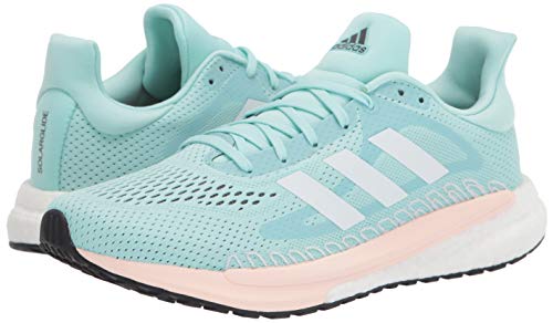 adidas Women's Solar Glide 3 Running Shoe, Frost Mint/White, 5.5