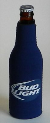 Bud Light Neoprene Bottle Suits Holder Cooler Kaddy Huggie Coolie