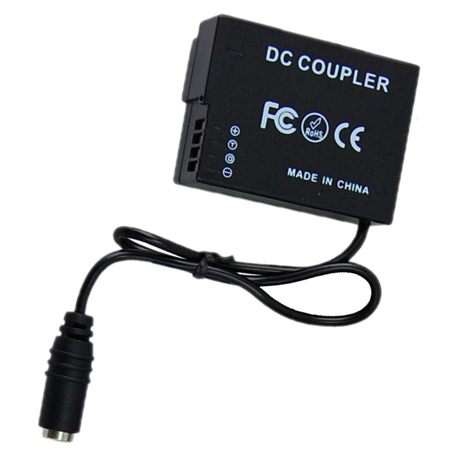 HQRP Kit AC Power Adapter Works with Panasonic Lumix DMC-G7 DMC-G70 DMC-G70W DMC-FZ200 DMC-G5 DMC-G5X DMC-G5K DMC-G6 DMC-G6K DMC-FZ1000 DMC-FZ2000 DMC-FZ2500 DMC-G80 DMW-BLC12 Digital Camera