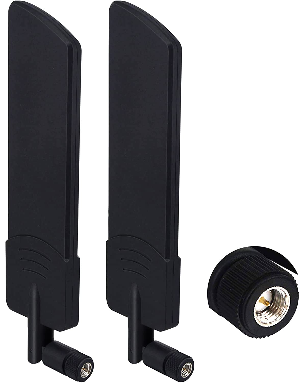 5G&4G LTE Antenna 10dbi with SMA Male, 2 Pcs Universal Wide Band Omni Directional Antenna for Router Mobile Hotspot Wireless Home Phone Trail Camera