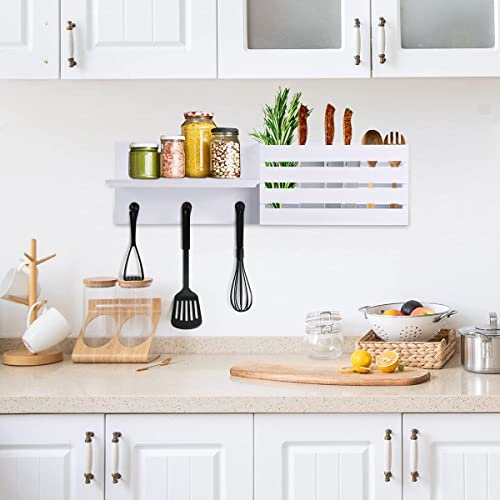 EMERIT Key Holder Wall Mail Organizer Decorative Mounted Organizer White Suitable for Entryway/Hallway