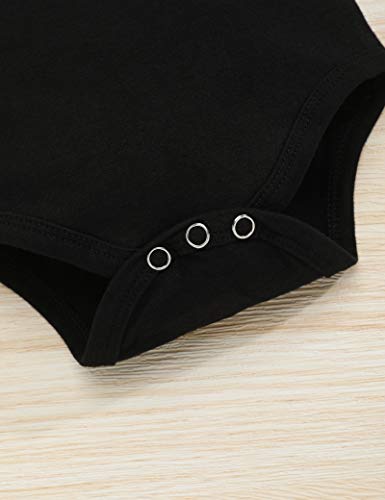 Newborn Baby Boys Romper 3PCs Set Clothes Infant Baby Bear Bodysuit Pants Hat Fall Winter Outfits Stuff Set 3-6M