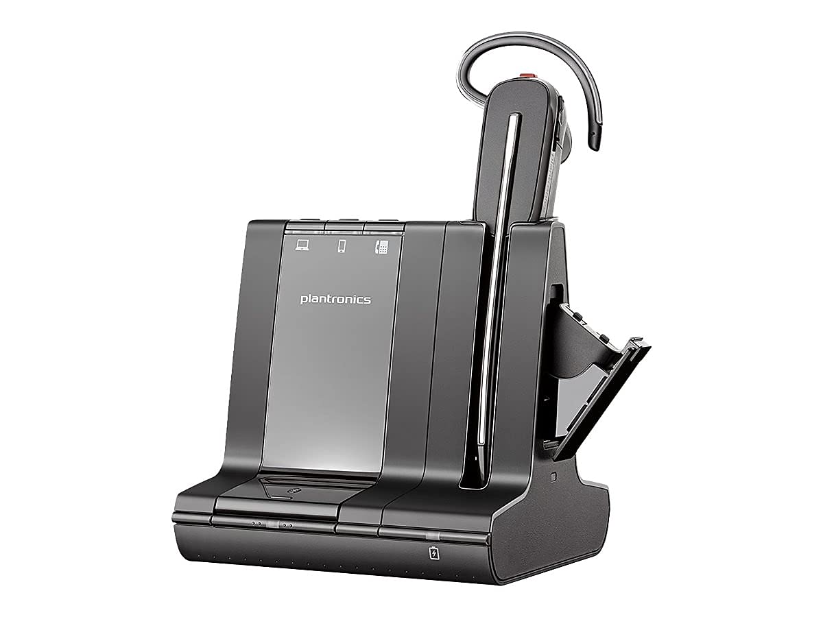 Poly Savi S8245-M Office Series Monaural Convertible Headset, Microsoft Version, Black
