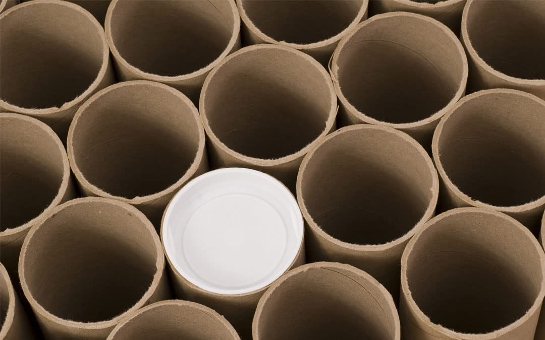 MagicWater Supply Mailing Tube - 2 in x 6 in - Kraft - 12 Pack - for Shipping and Storage of Posters, Arts, Crafts, and Documents