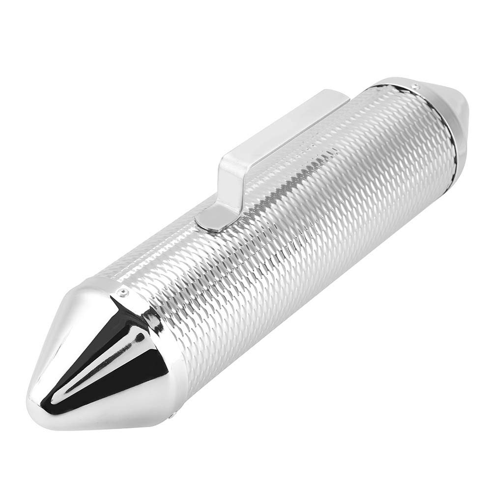 Alomejor Guiro Metal Guiro Instrument Stainless Steel Musical Percussion Instrument Training Tool with Scraper