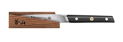 Cangshan TC Series 1020946 Swedish 14C28N Steel Forged 3.5-Inch Paring Knife and Wood Sheath Set