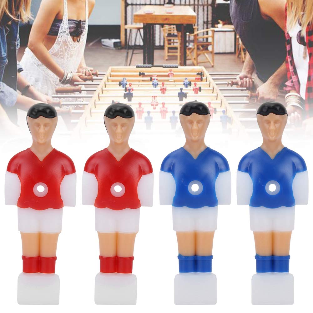 Alomejor Table Soccer Player Football Man Table Guys Man Soccer Player Part 2 Red and 2 Blue for Table Football Replacements Set of 4 pcs