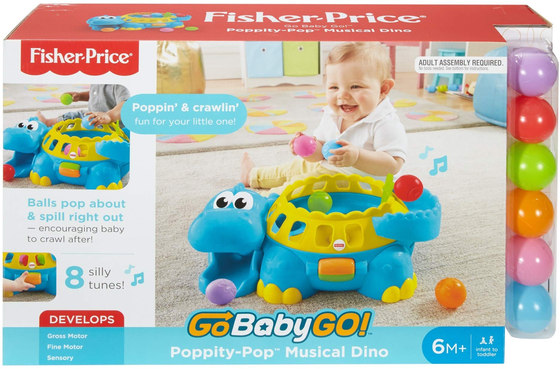 Fisher-Price Go Baby Go! Poppity Pop Musical Dino