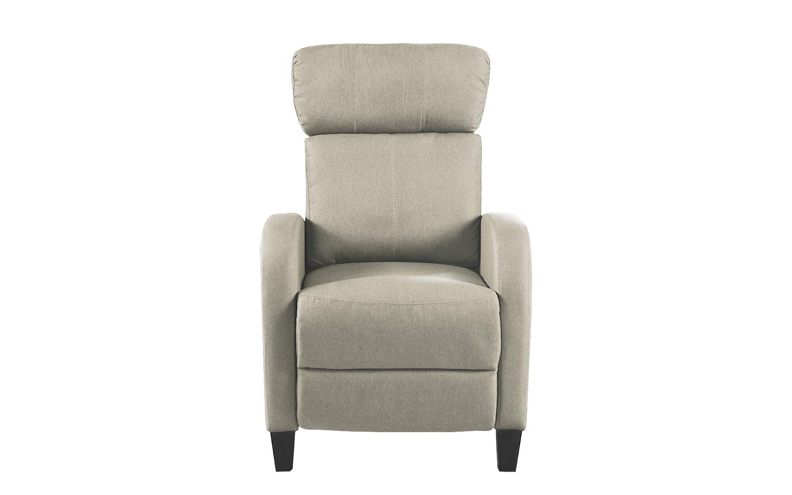Casa Andrea Milano Living Room Slim Manual Recliner Chair (Beige)