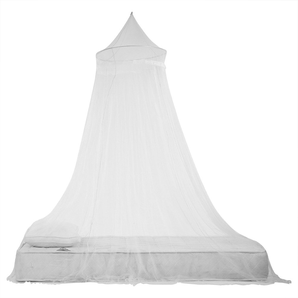 bed net Bed Netting Elegant Ruffle Lace Bed Canopy for Little Princess Baby Children (White)