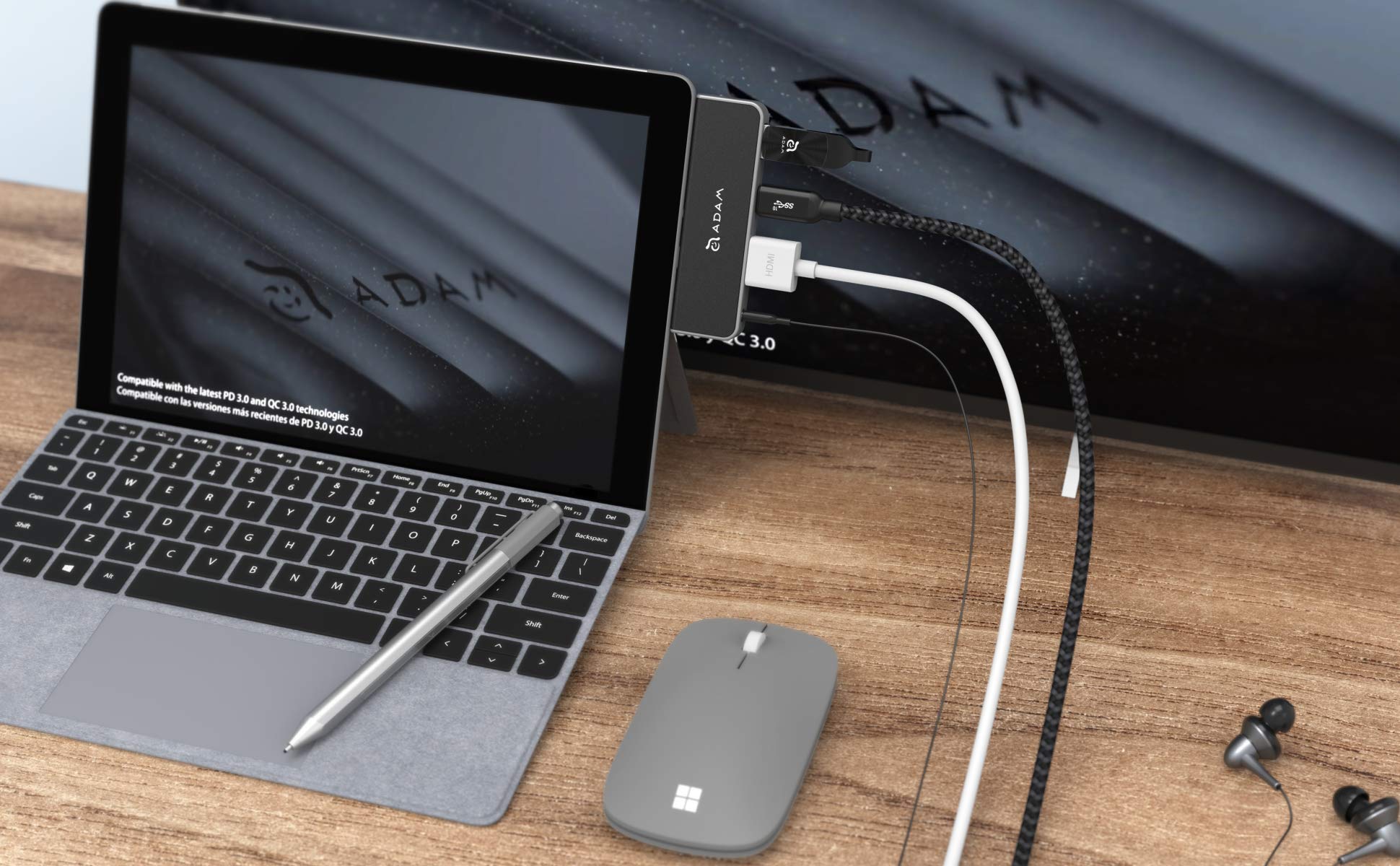 CASA HUB S4 USB-C 3.1 4 Port Hub for Microsoft Surface Go