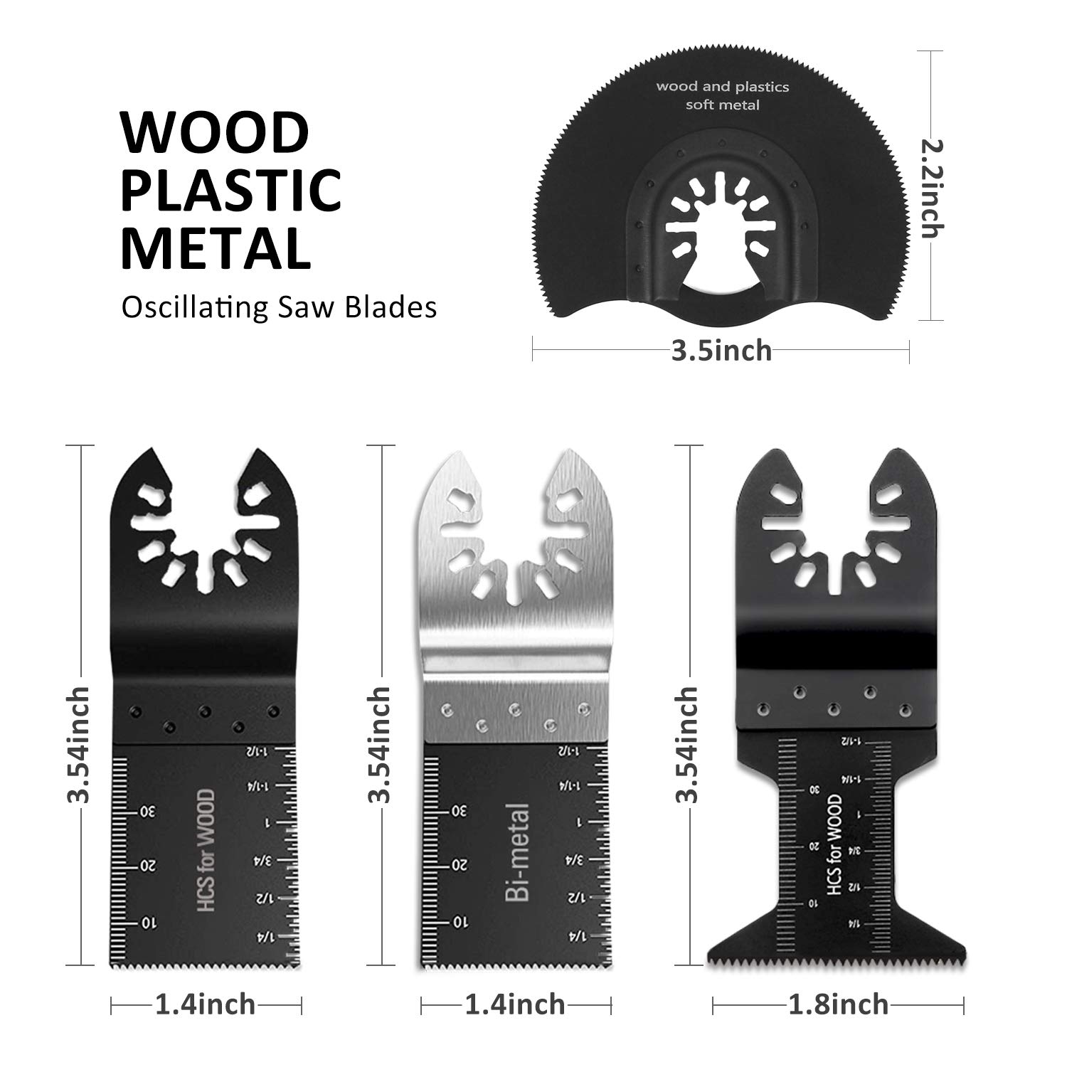 50 PC Oscillating Tool Blades LIGHTIMETUNNEL Multitool Blades Universal Metal Wood Plastic Cutting Saw Blade Fit Dewalt Milwaukee Dremel Chicago Rockwell Fein Bosch Multimaster Makita