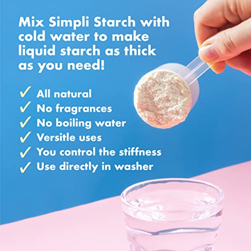 Liquid Starch Concentrate - Instant Mix Powder (Makes 3 Gallons) Perfect for laundry, spray starch, ironing, quilting, crochet, slime, play dough and other fun craft projects - 1 Pack-16oz