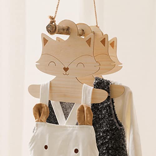 Baby Clothes Hangers - Creative Wooden Baby Hangers for Nursery - Adorable Cartoon Shaped Kids Hangers, Infant Clothes Hangers for Newborn Toddler Unisex Nursery Closet Organizer Set Jmd-us