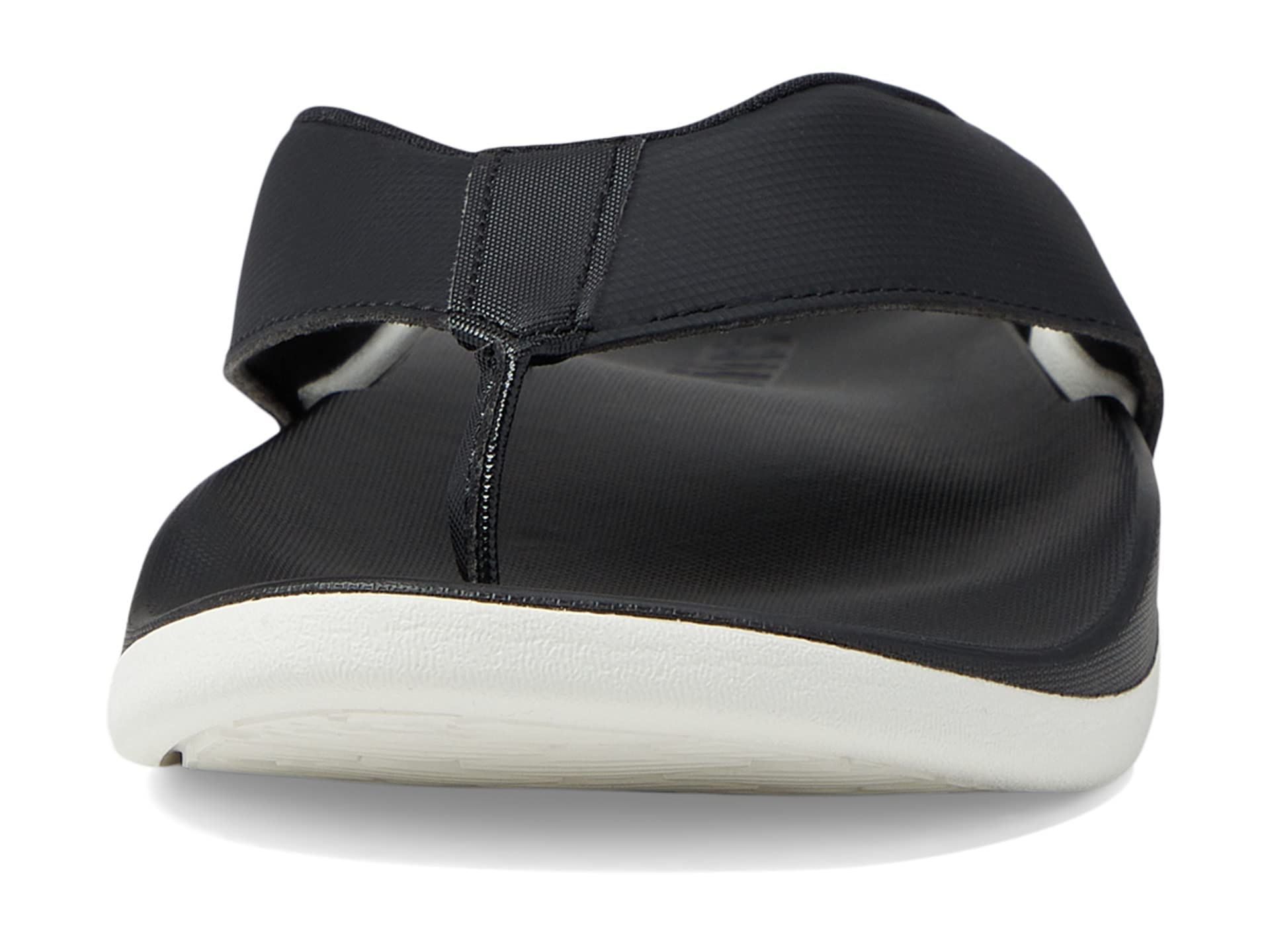 adidas Women's Adilette Comfort Flip Flop Slide Sandal, Black/White/Black, 7