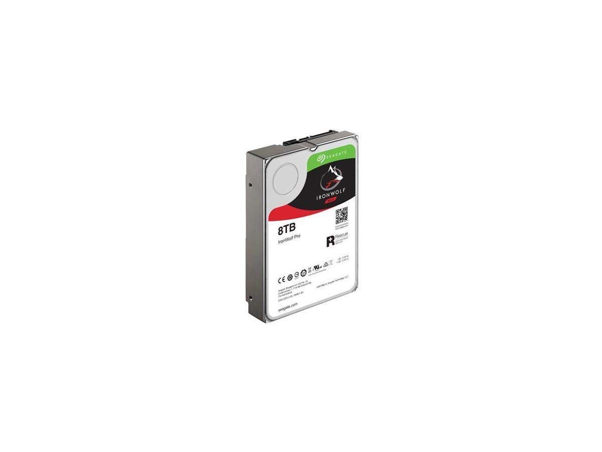 Seagate IronWolf Pro 8TB NAS Internal Hard Drive - CMR 3.5" SATA 6Gbps, 7200 RPM, 256MB Cache, 214Mbps Data Transfer Rate