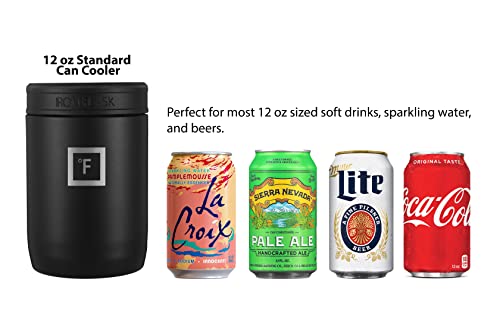 IRON °FLASK Standard Can Cooler 12oz for Beer, Soda, Sparkling Water, Drinks, Insulated Stainless Steel Holder for Regular Cans - Waves