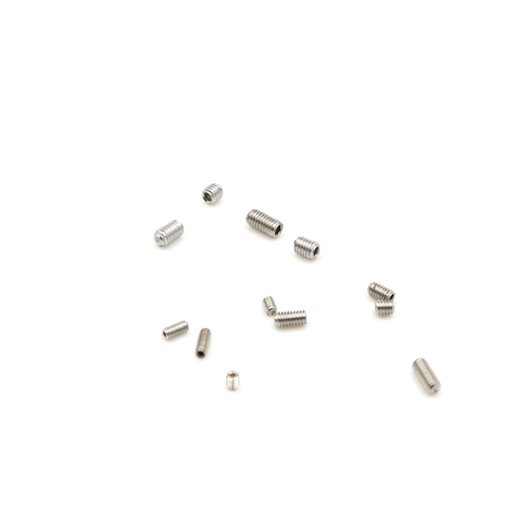 HVAZI M2 M2.5 M3 Stainless Steel Internal Hex Drive Cup Point Set Screws Assortment Kit