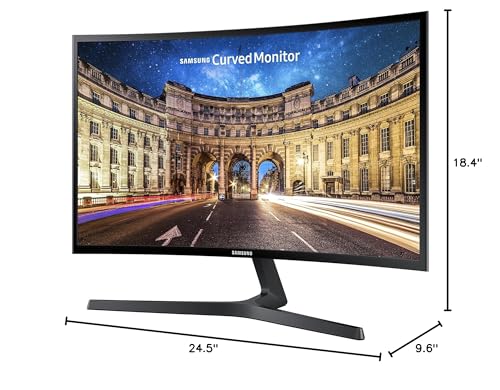 Samsung IT LC27F398FWNXZA Samsung C27F398 27-Inch Curved Monitor (Super Slim Design) (Renewed)