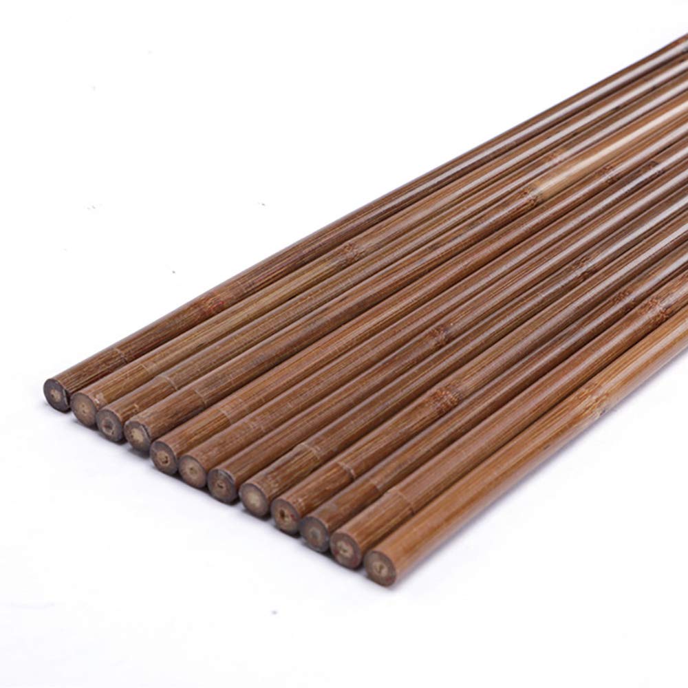 33" Bamboo Arrow Shaft DIY Wooden Arrows OD 7mm/8mm with Nocks for Archery Accessory Bow Arrow Hunting Target Practice 6/12pcs (OD 8mm, 12pcs)