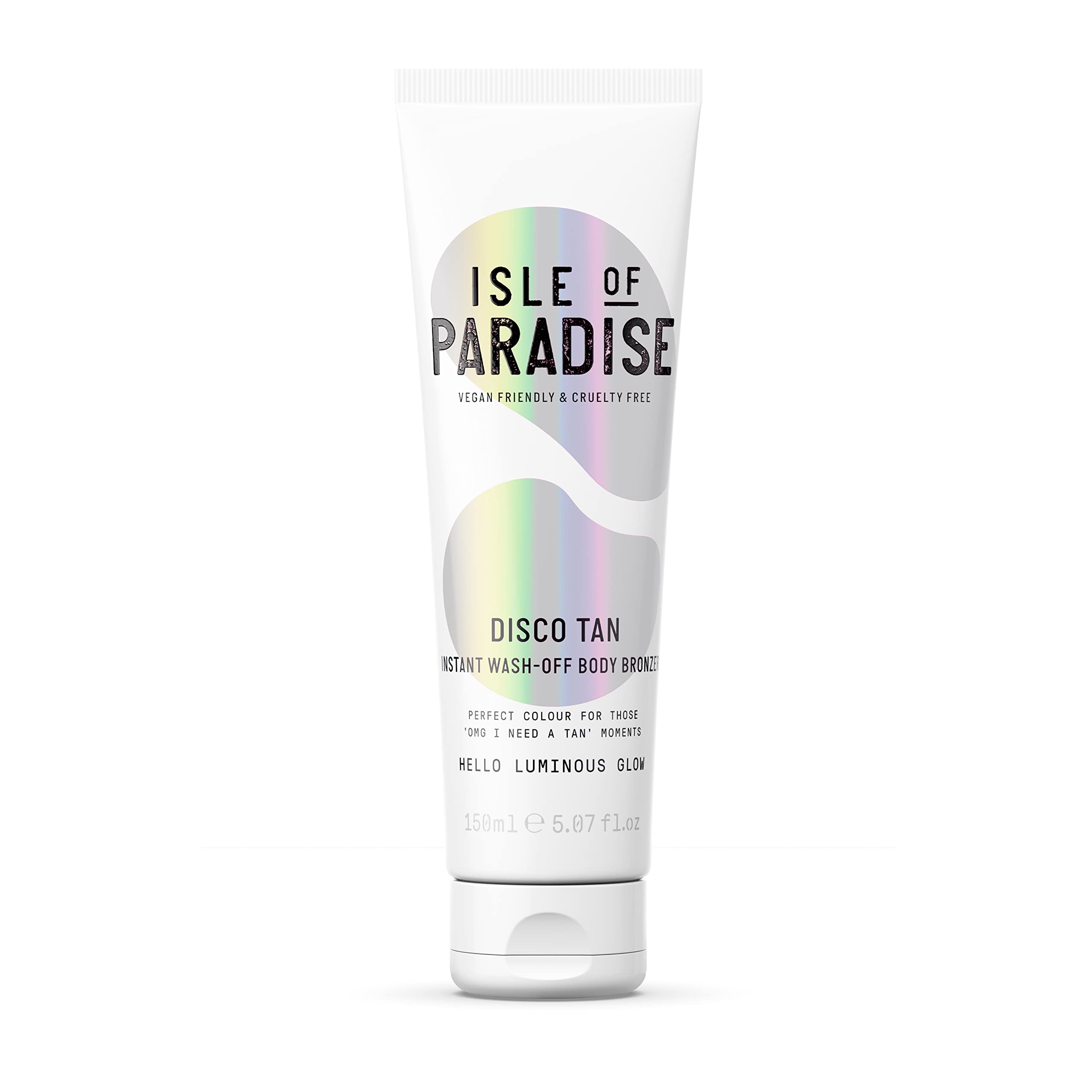 Isle of Paradise Disco Tan Instant Body Bronzer - Illuminating, Skin Perfecting, Wash-Off Bronzer, Vegan and Cruelty Free, 5.07 Fl Oz