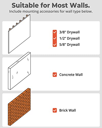 Greaittle 36 Inch Floating Book Shelves, Set of 3, with Middle Brackets for Sturdiness, Hanging Bookshelves for Wall, Long Floating Shelves for Wall Storage (36" x 6", Brown)